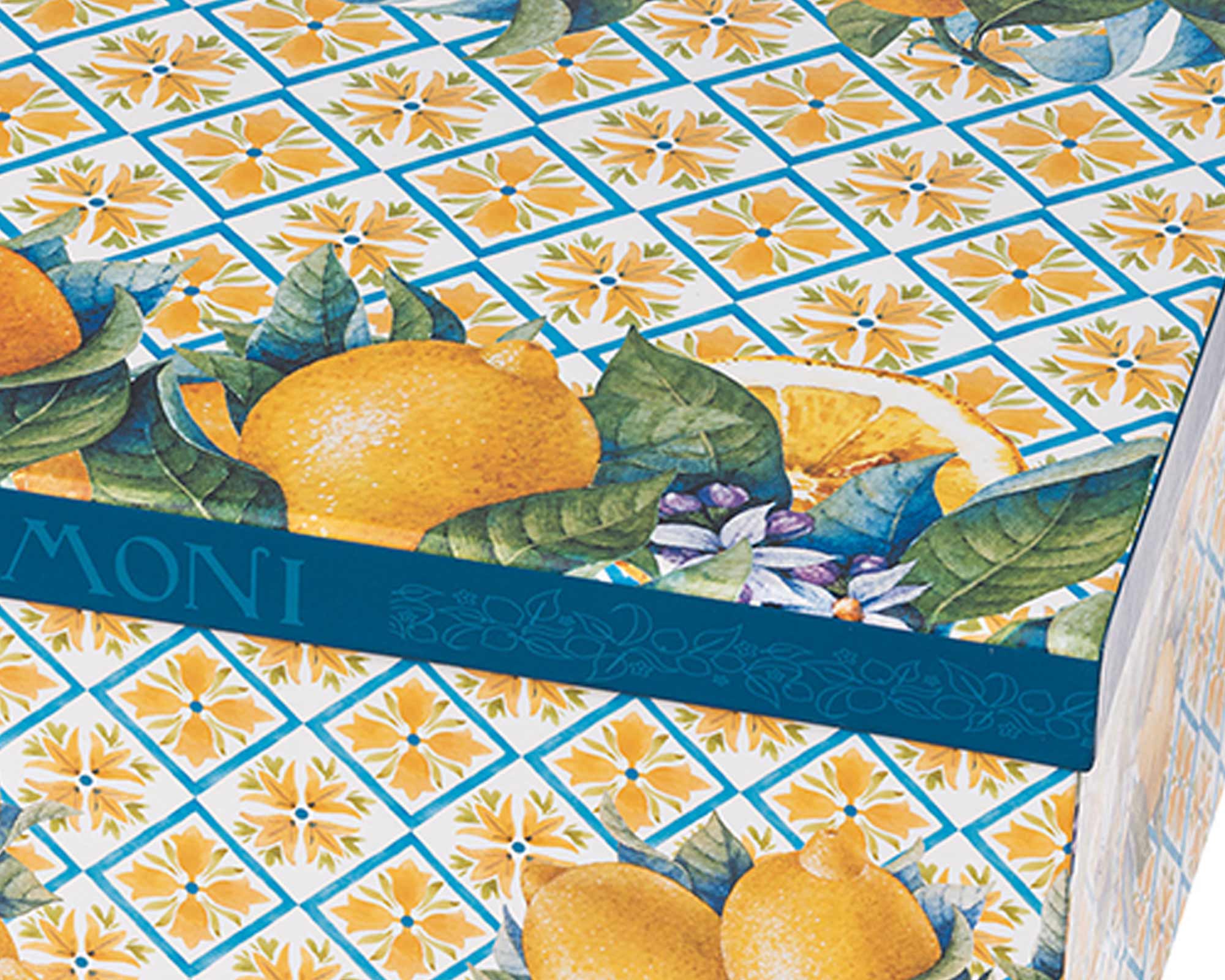 Scatola Con Maiolica E Limoni - FloralGarden