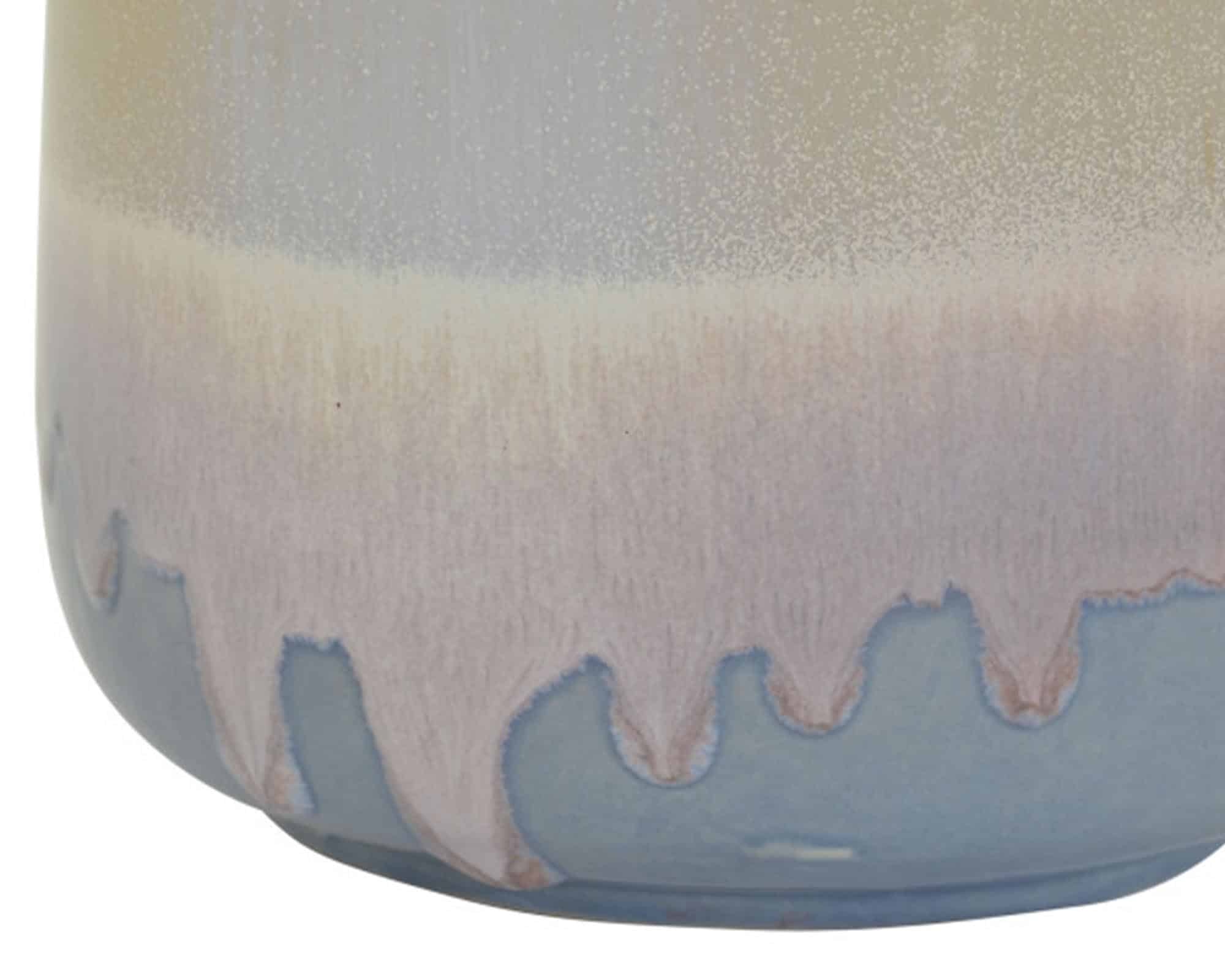 Vaso Perlato Rosa Elegante e Moderno D12x17h in Porcellana ...